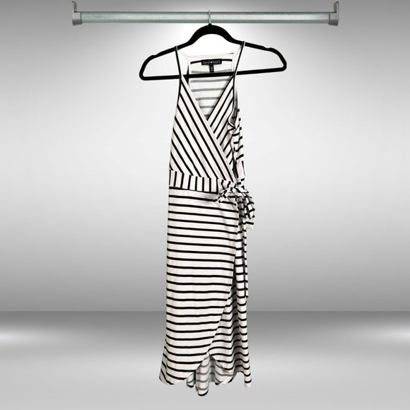 Derek Heart | Dresses | Derek Heart Black And White Striped Tank Midi ...